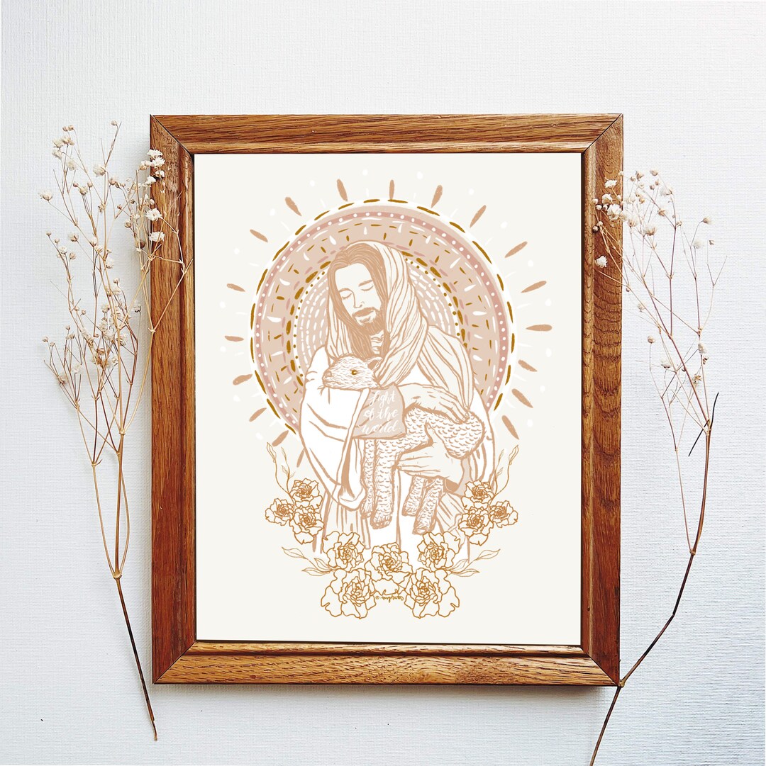 Light of the World, Bible Verse, Wall Art, Digital Art, Jesus Art ...