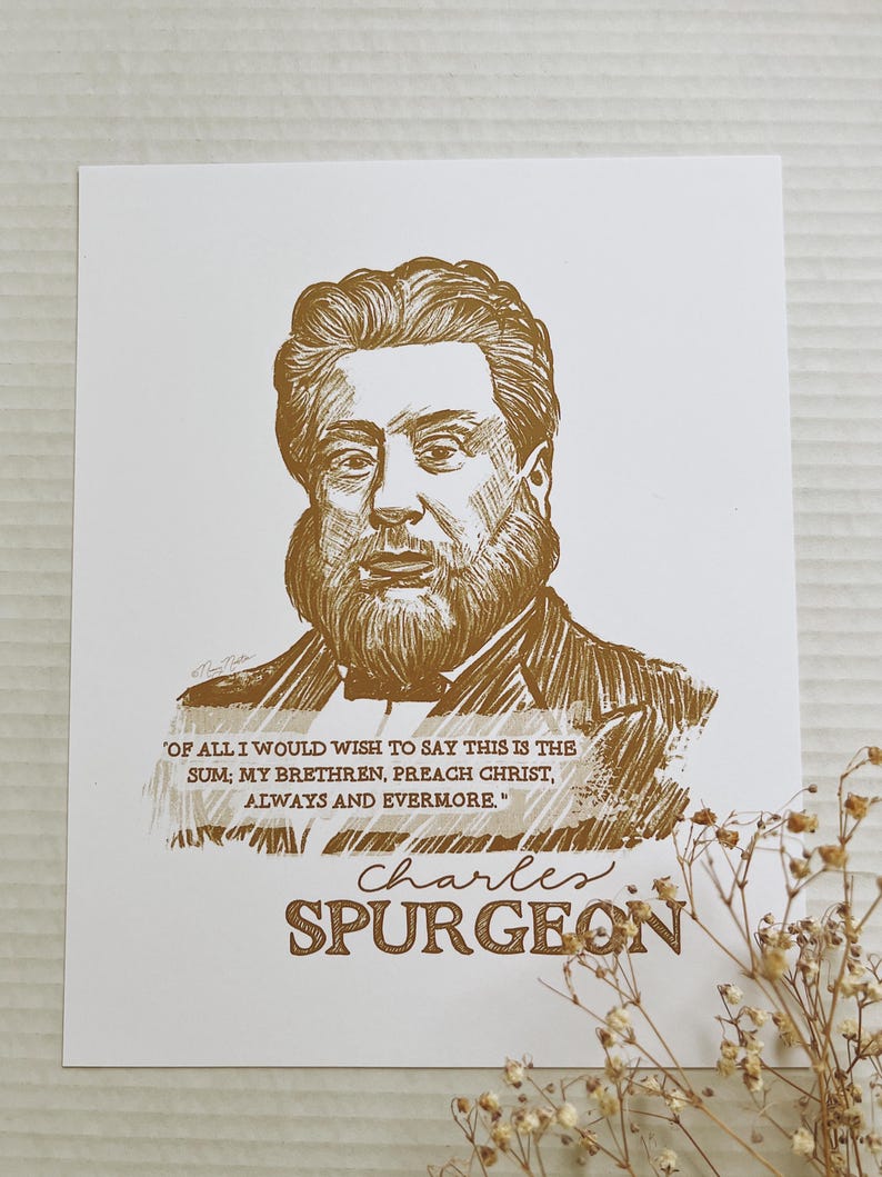 Charles Spurgeon Quote Art Print: Theologian Gift (8x10) - Etsy