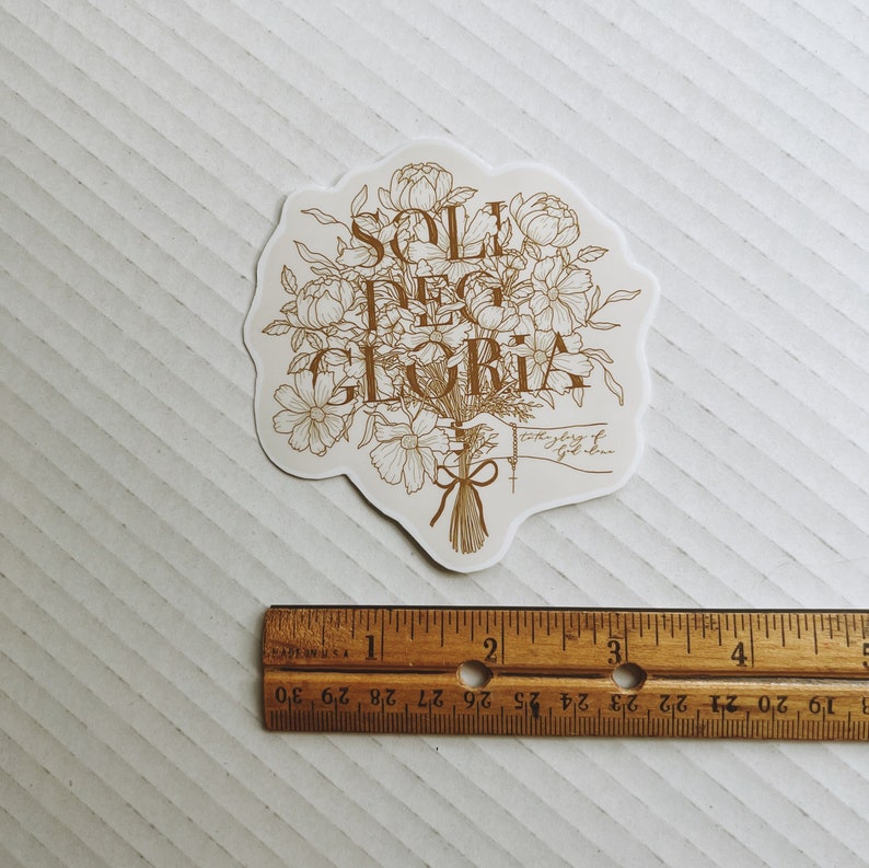 Set of 5 Solas Stickers Solas Sticker 5 Solas Sola Christo - Etsy