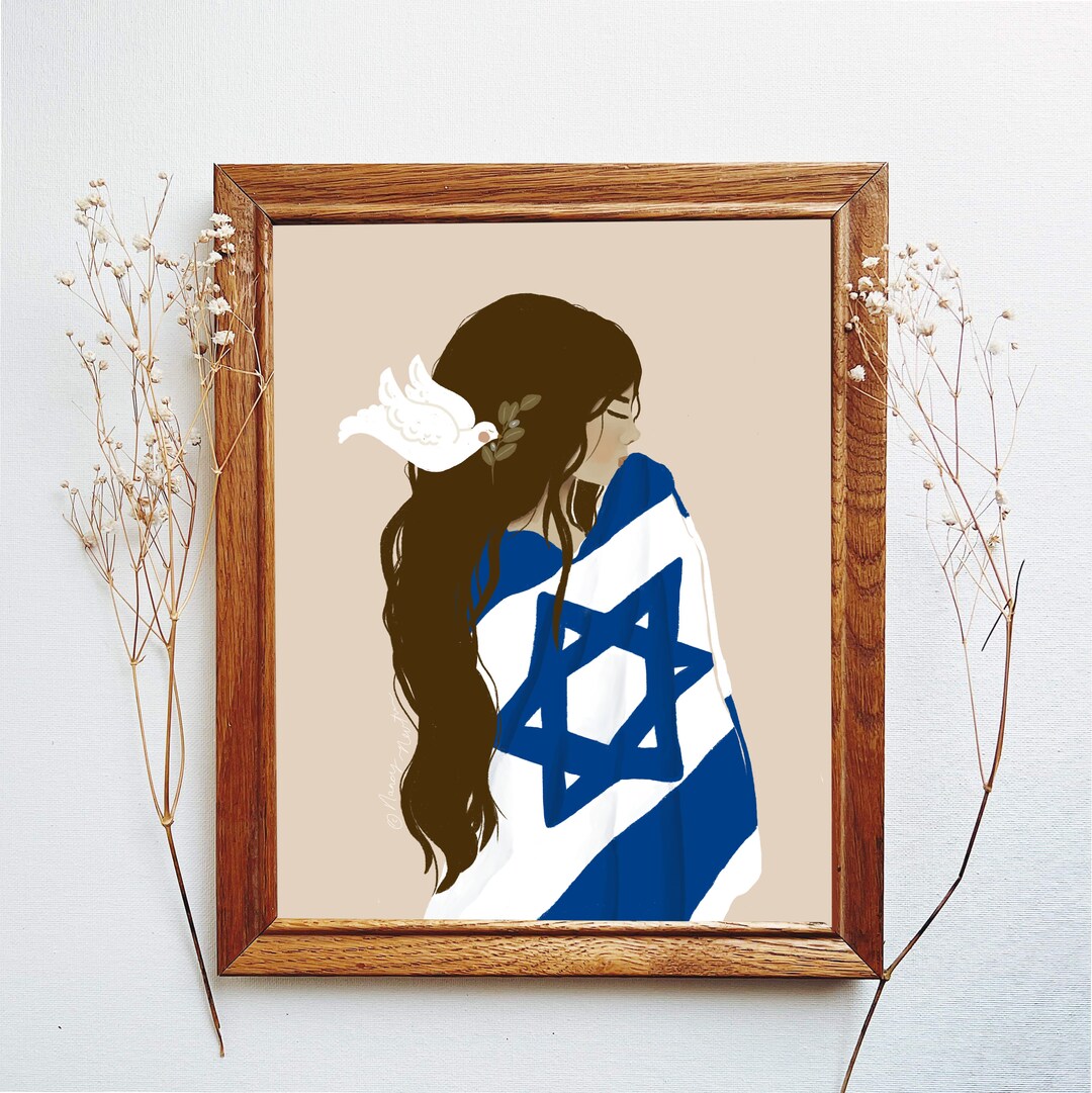 Peace for Israel, Israel Art, Israel, Israel Art Prints, 8x10, the Holy ...