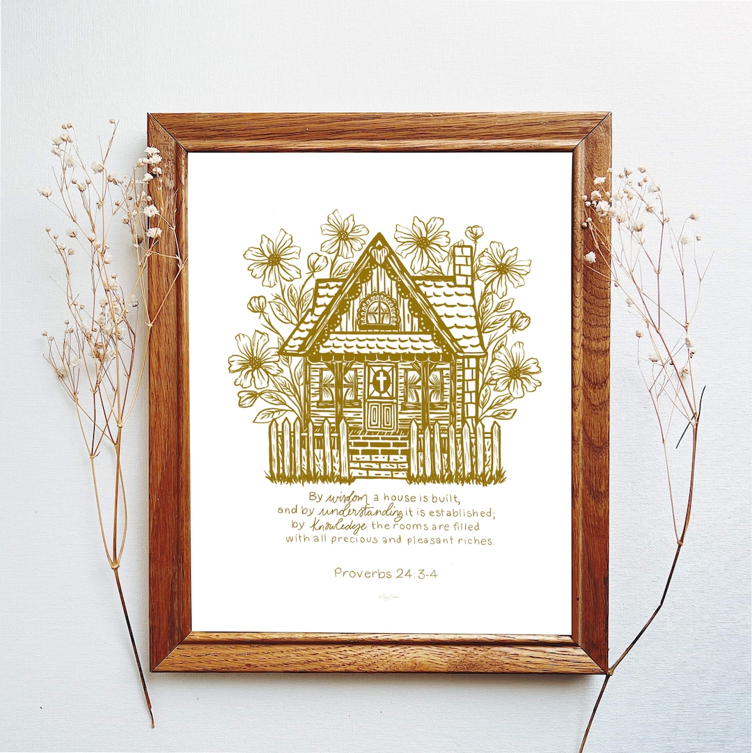 Proverbs 23 Print, 8x10, Art, Wall Art, Christian Art, Cute House, Home ...