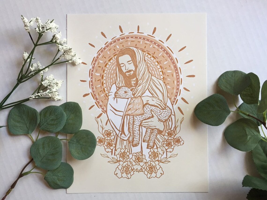 Light of the World Bible Verse Wall Art Digital Art Jesus - Etsy