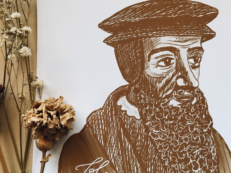 John Calvin Art Print Reformed Art Reformation Art - Etsy