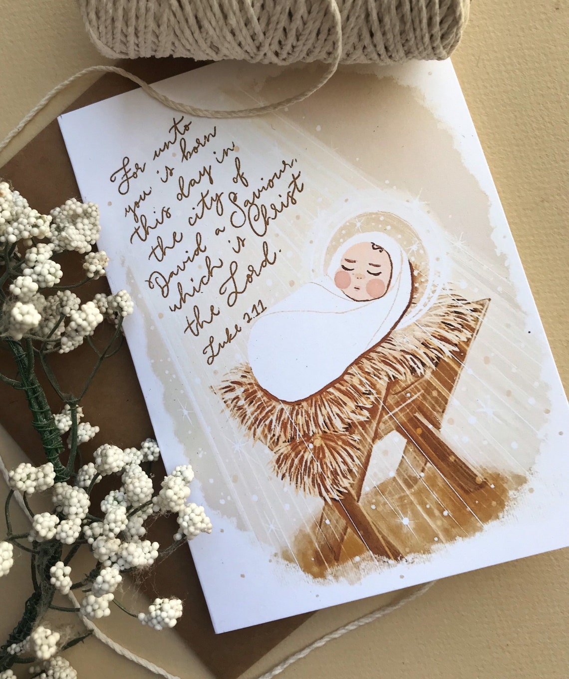 Christmas Cards set of 4 W/envelopes, Christmas Cards, Holiday Cards ...