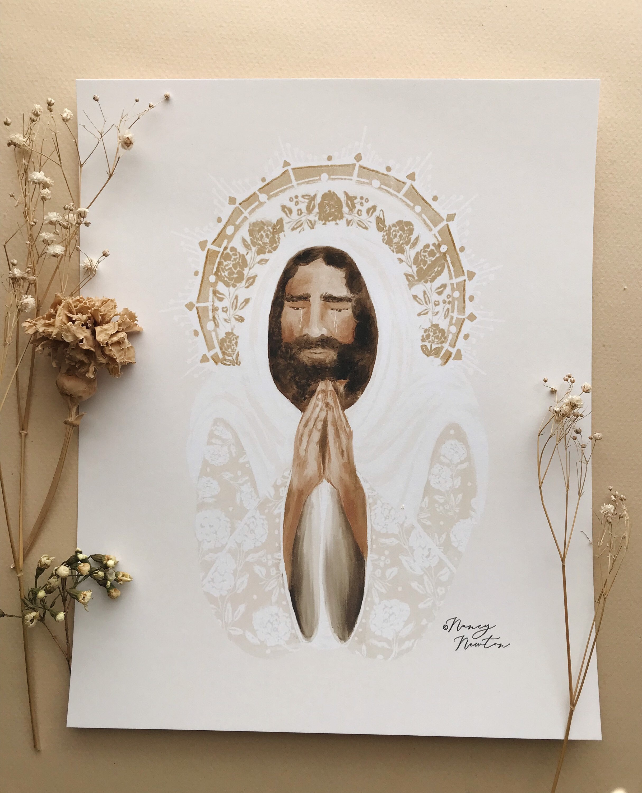Jesus Wept, Jesus Christ, Jesus Art, Faith Based Art, Art, Christian ...