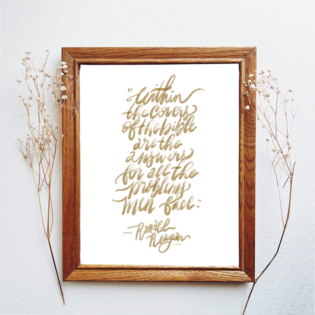 Ronald Reagan Quote Print: Christian Art, Pastor Gift - Etsy