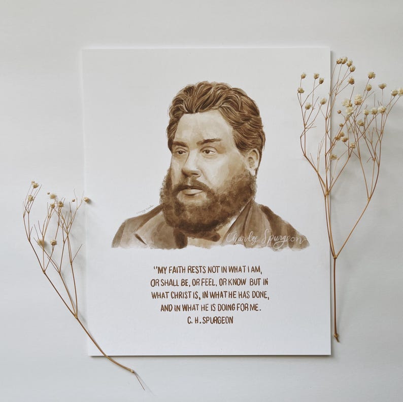 Charles Spurgeon Art Print: Christian Theology, Faith Based (8x10 ...