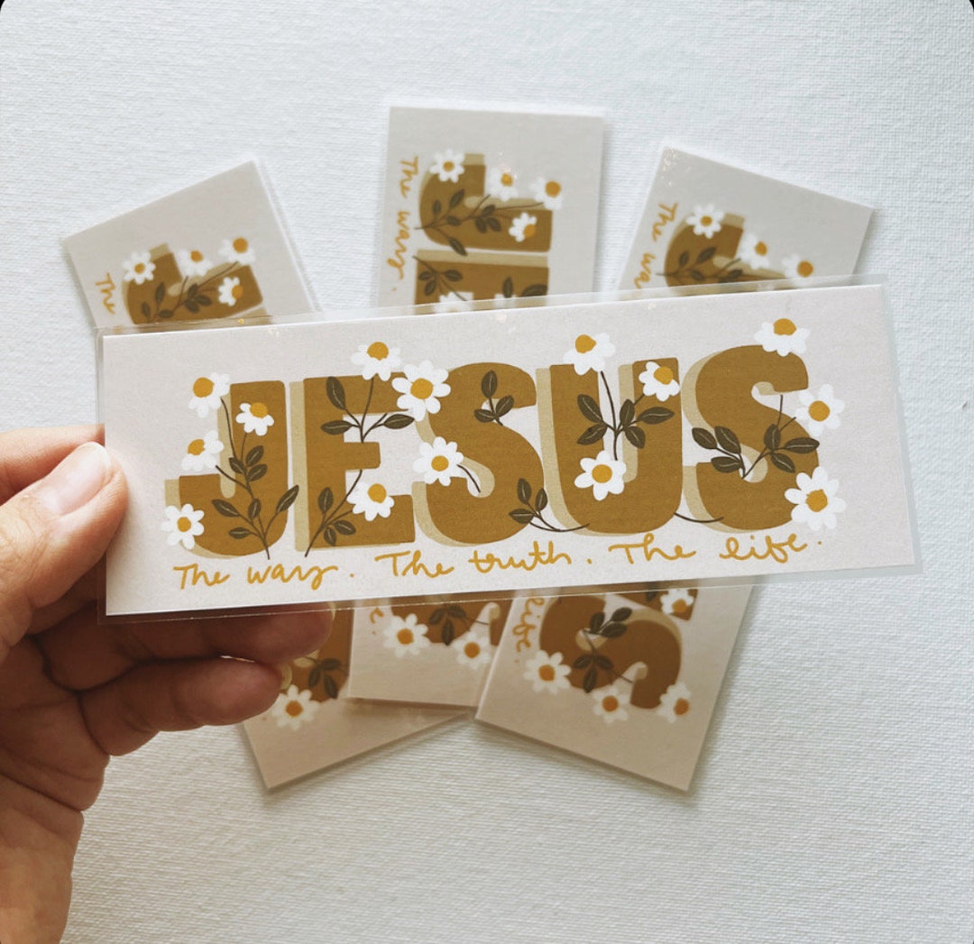 Jesus Bookmark, the Way the Truth and the Life, Jesus Art, Bookmark ...