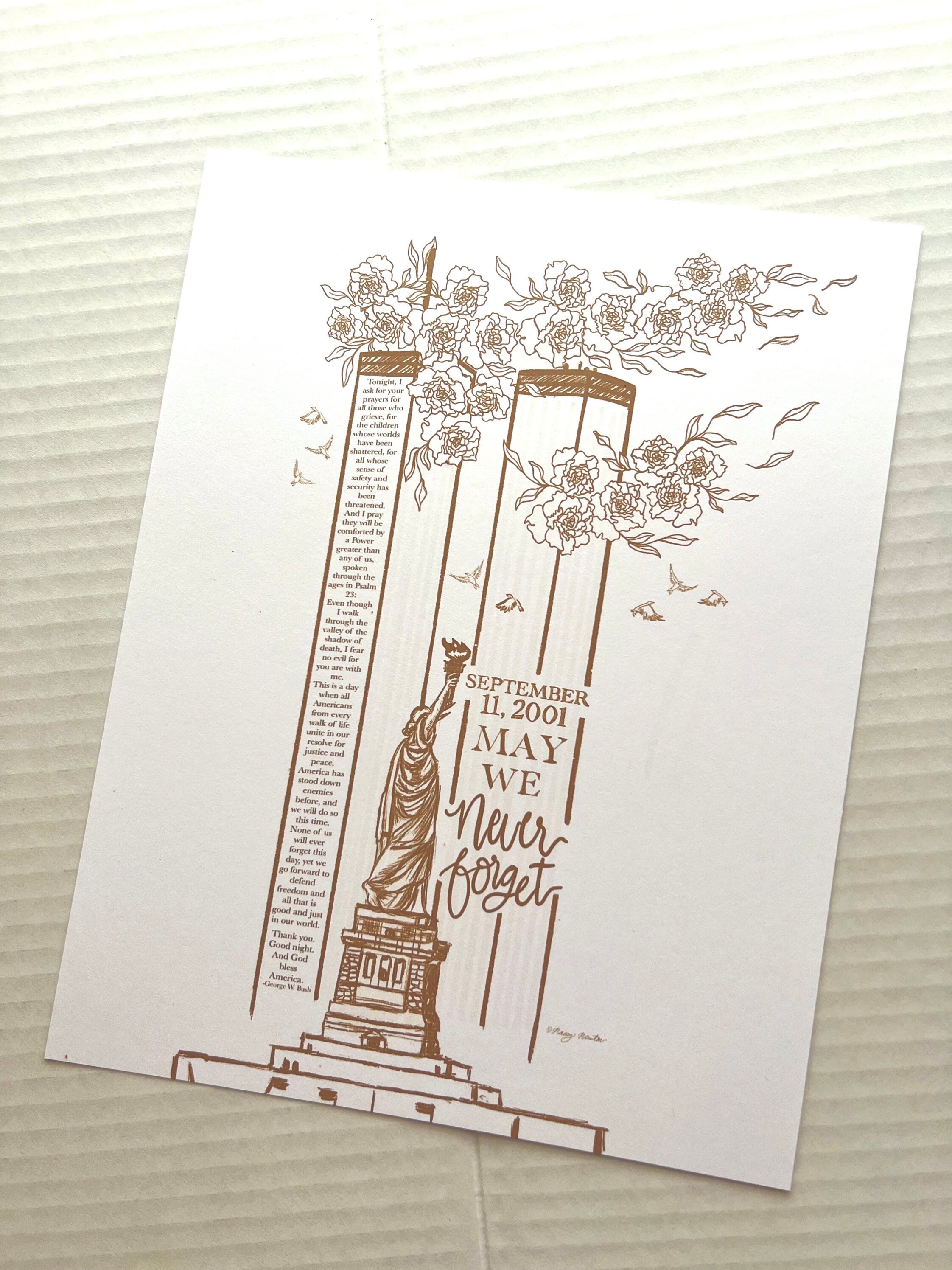 September 11 2001 9/11 Twin Towers May We Never Forget - Etsy