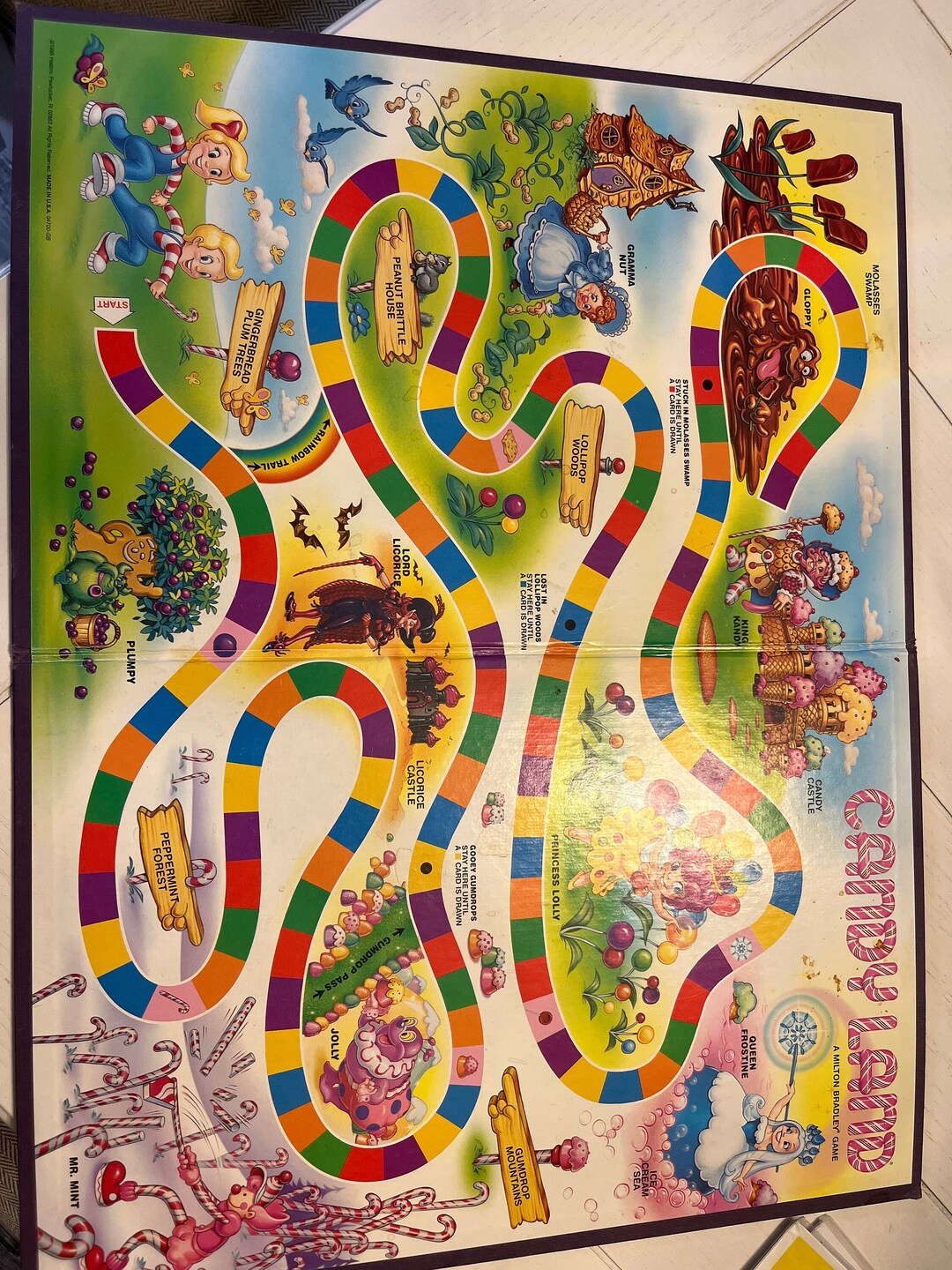 Vintage Candy Land Game Board - Etsy