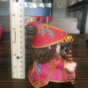 Custom Polymer Clay Wizard 4" Figurine - Halloween Decoration, Wizard ...