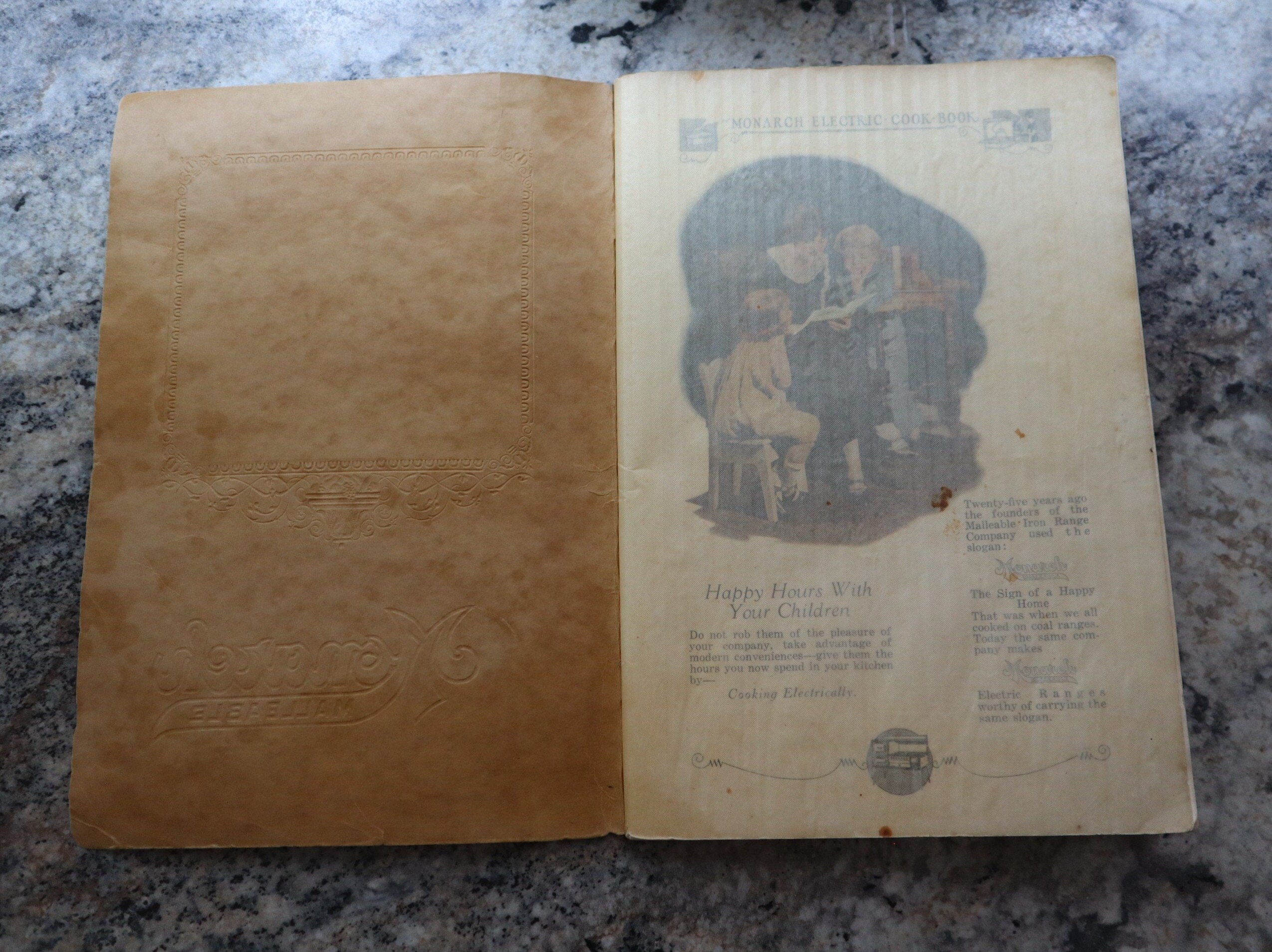 Vintage Monarch Malleable Book of Cookery 1925 -recipe Book - Published ...