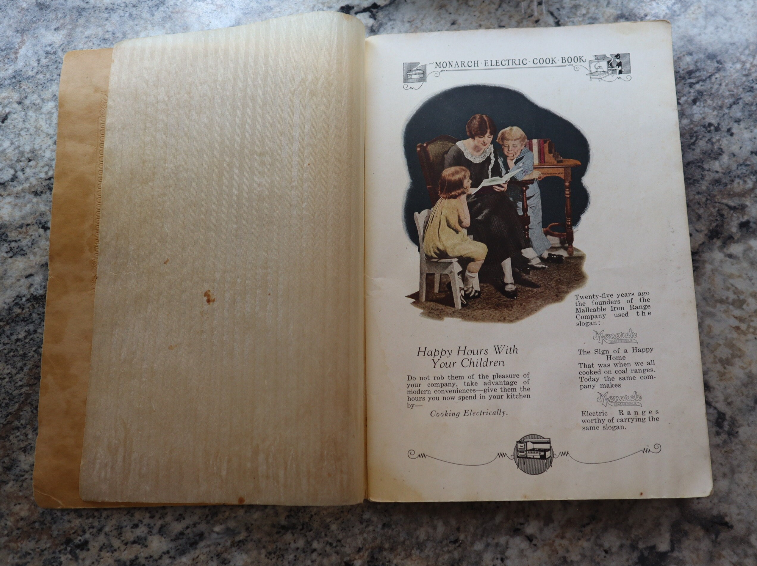 Vintage Monarch Malleable Book of Cookery 1925 -recipe Book - Published ...