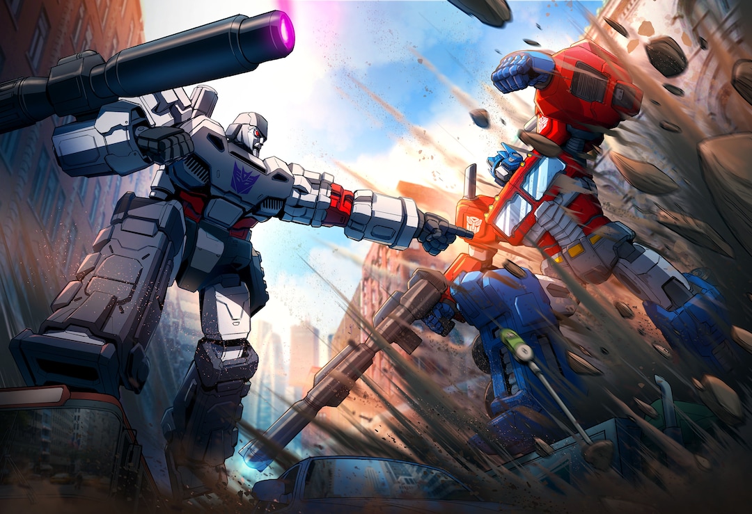 Transformers Optimus Vs Megatron Fanart: 13 X 19 Anime Poster - Etsy
