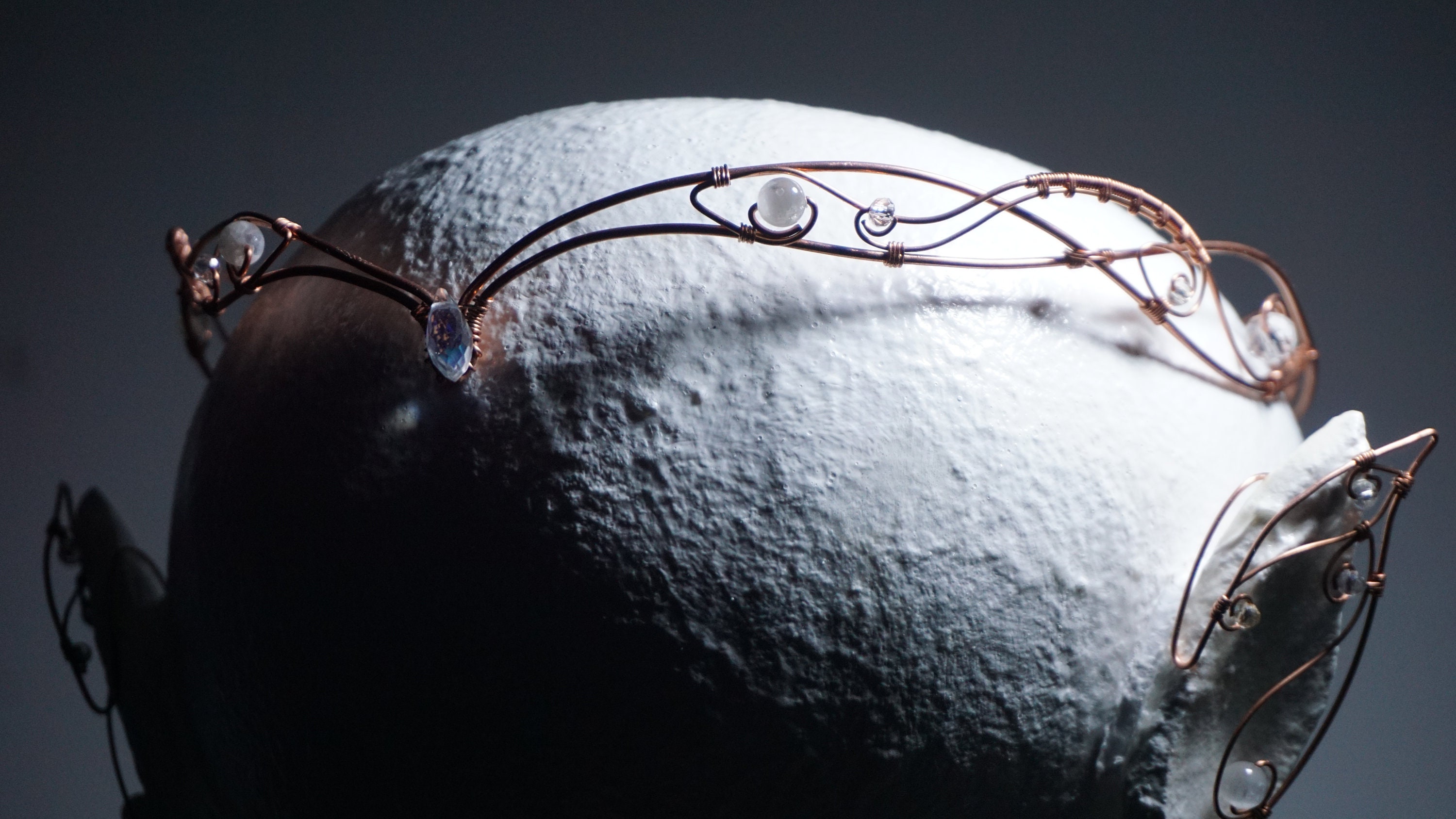 Copper Crystal Elf Elven Fairy Crown Tiara Wedding Bridal - Etsy