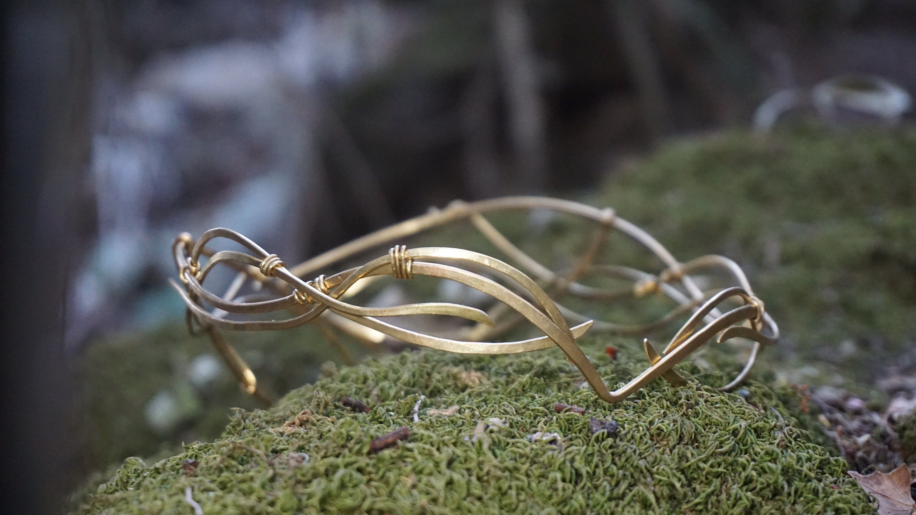 Galadriel Model Crown Tiara Gold Color - Etsy