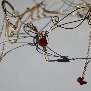 Rohan Model Tiara Crown Jadeit Crown Bridal Hear Pieces for Wedding Elven Head Piece Circlet ...