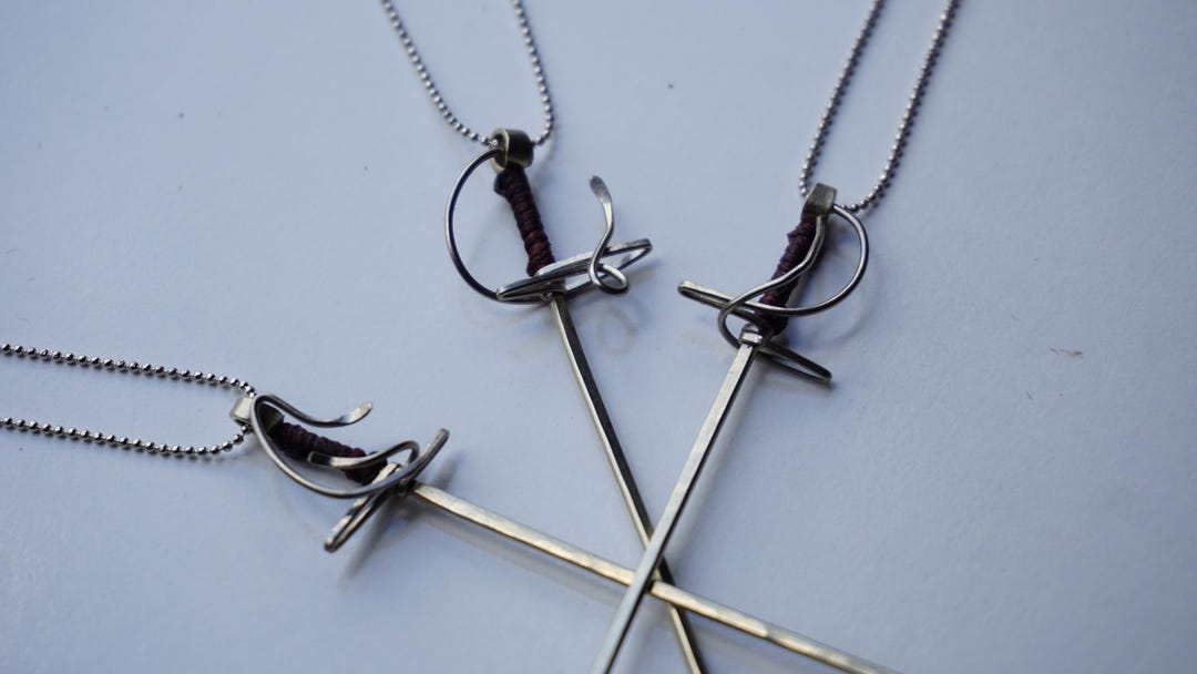 The Three Musketeers Sword Necklace Trilogy Novel Accessories Jewels - Etsy
