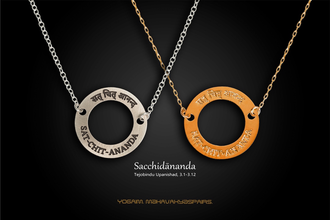 Pair of Two Sat Chit Ananda Pendants. Unisex Satcitananda Necklaces ...