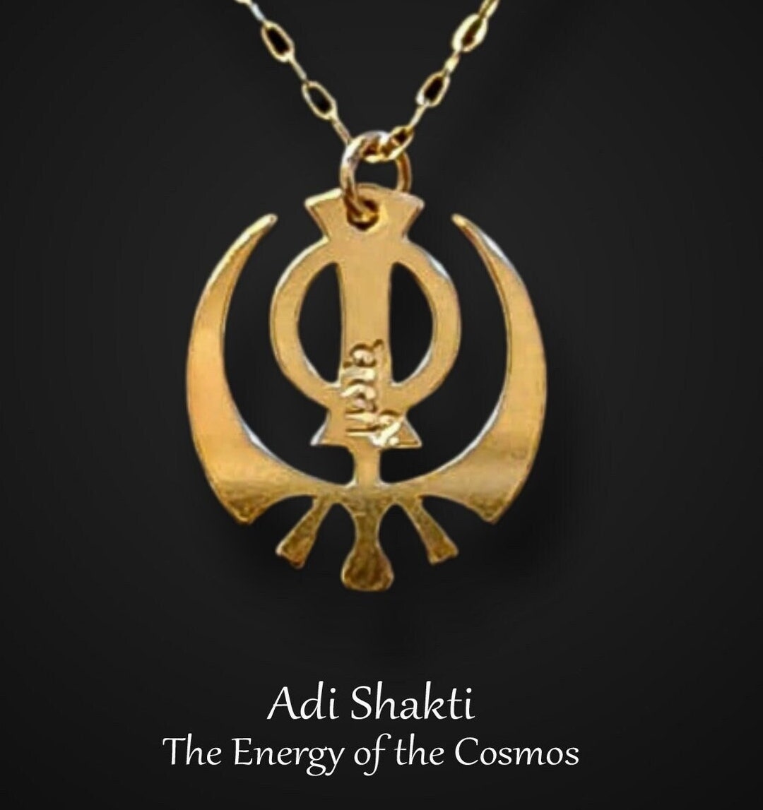 Adi Shakti Yantra Pendant, Gold-filled Sikhism Necklace - Etsy