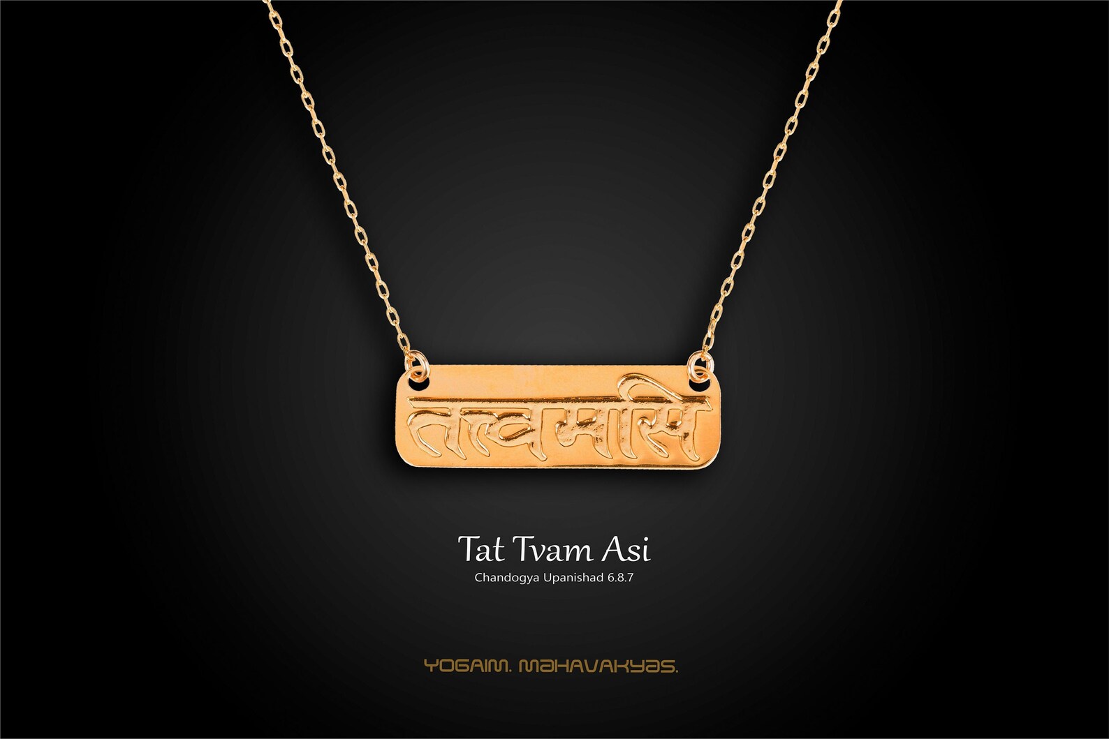 Tat Tvam Asi Necklace, I AM THAT Pendant, Sanskrit Necklace, Yoga ...