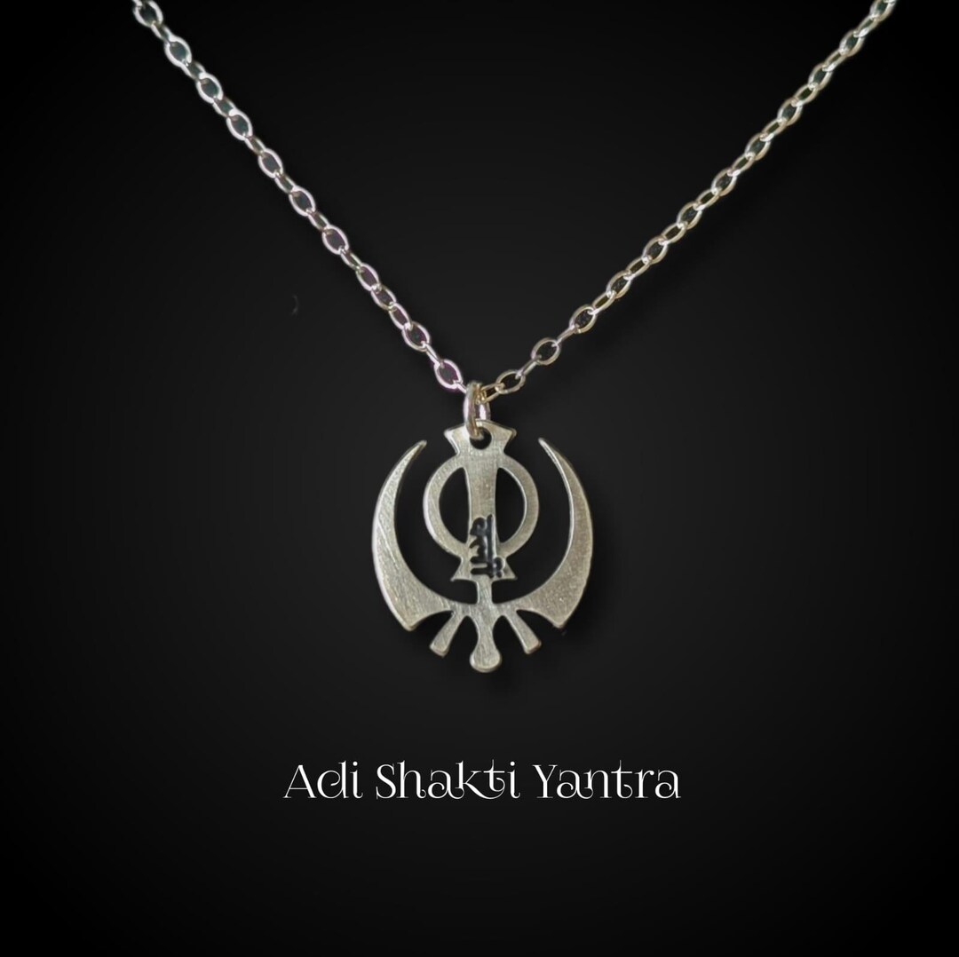 Adi Shakti Necklace, Devi Yantra Pendant, Goddess Necklace, Yoga ...