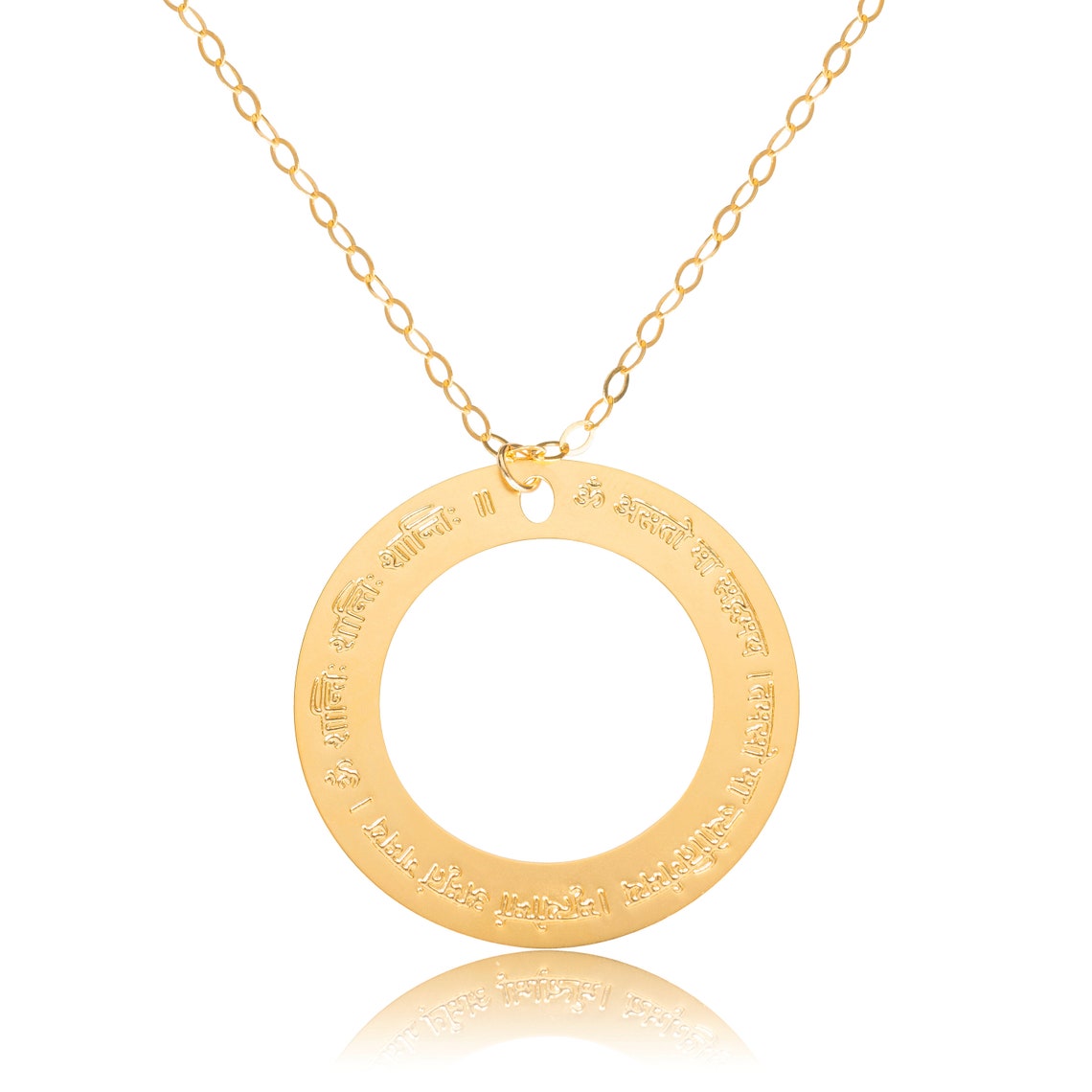 Om Asato Maa Sadgamaya, Mantra Necklace, Yoga Necklace, Sanskrit ...