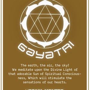 Gayatri Mantra Necklace, Sterling Silver Vedic Sanskrit Yoga Pendant - Etsy
