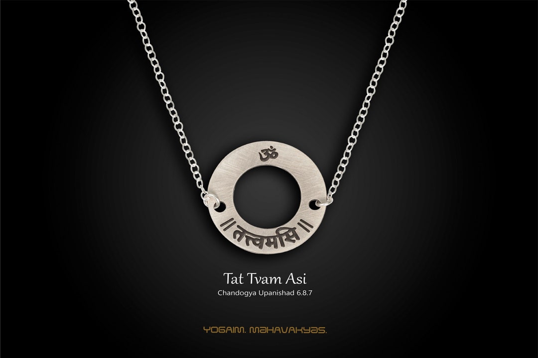 Tat tvam Asi Necklace, I AM THAT Pendant, Sanskrit Necklace, Yoga ...