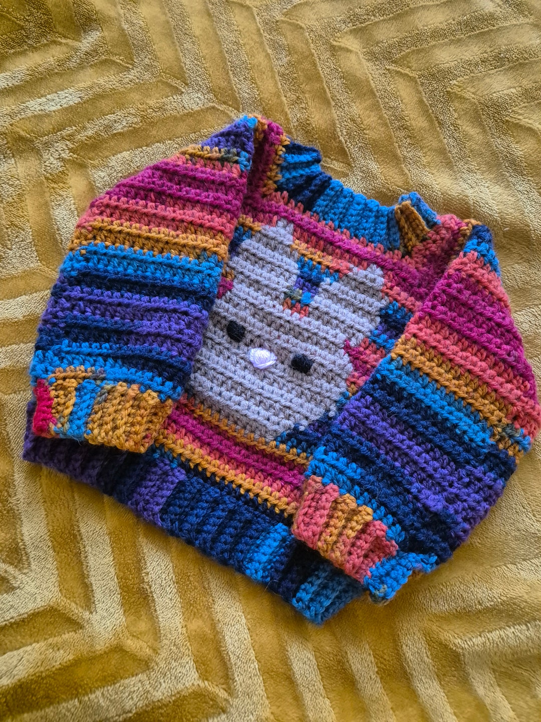 Handmade Crochet Easter Bunny Rabbit Jumper 0-3 Months - Etsy