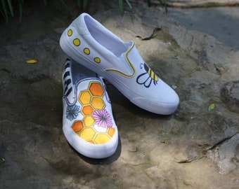 Custom Hand Drawn Shoes - Etsy