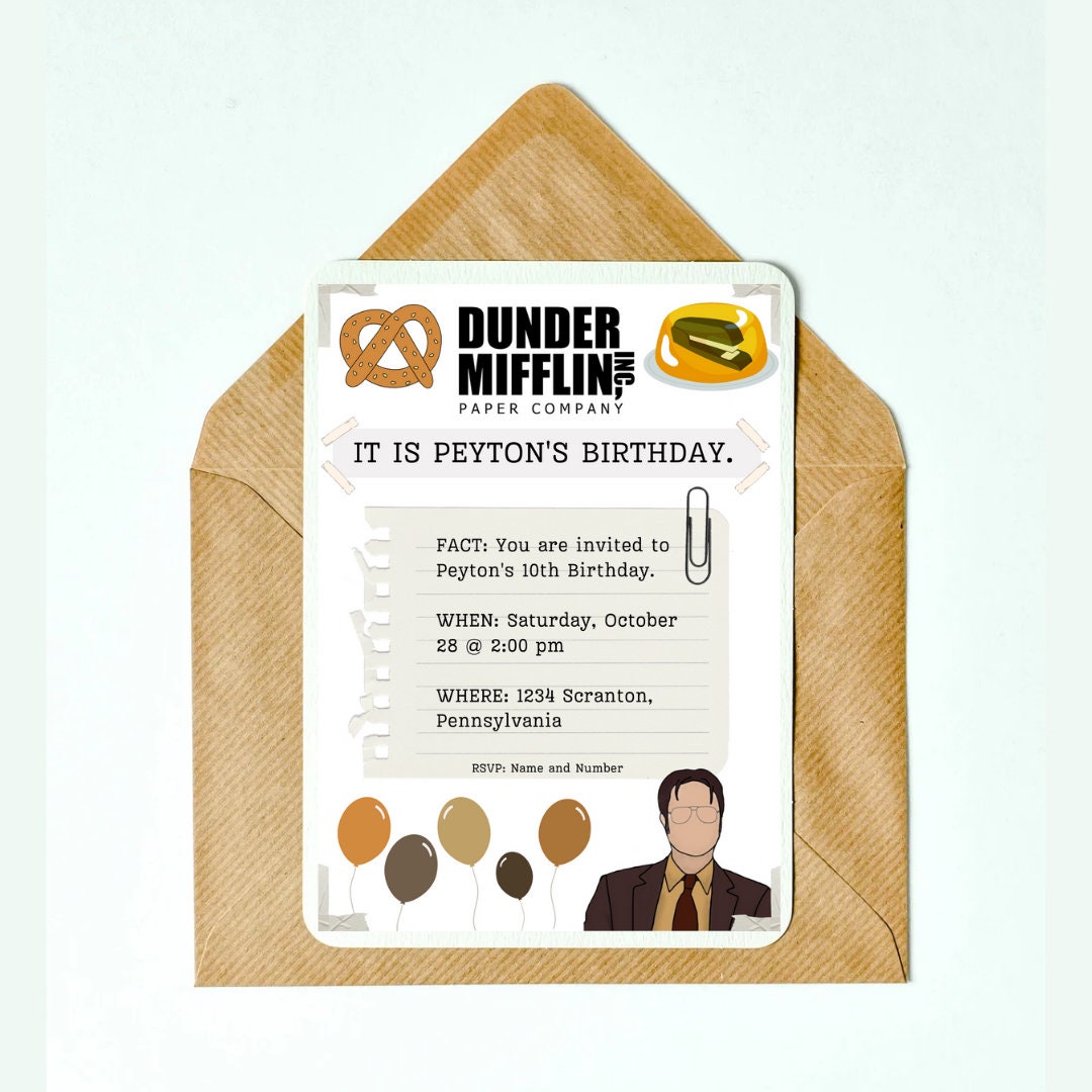 It is Your Birthday - the Office - the Office Invitations - the Office ...