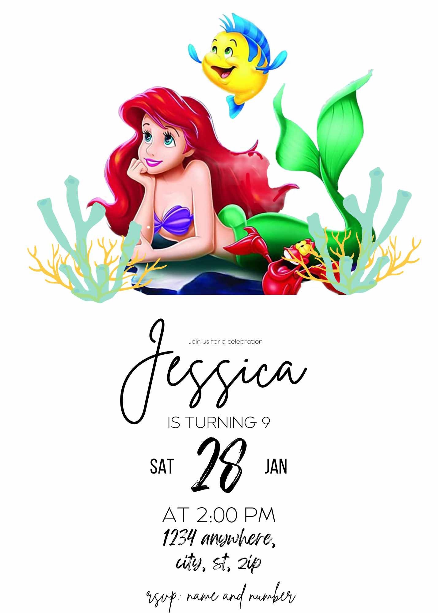 The Little Mermaid - the Little Mermaid Birthday - Ariel - the Little ...