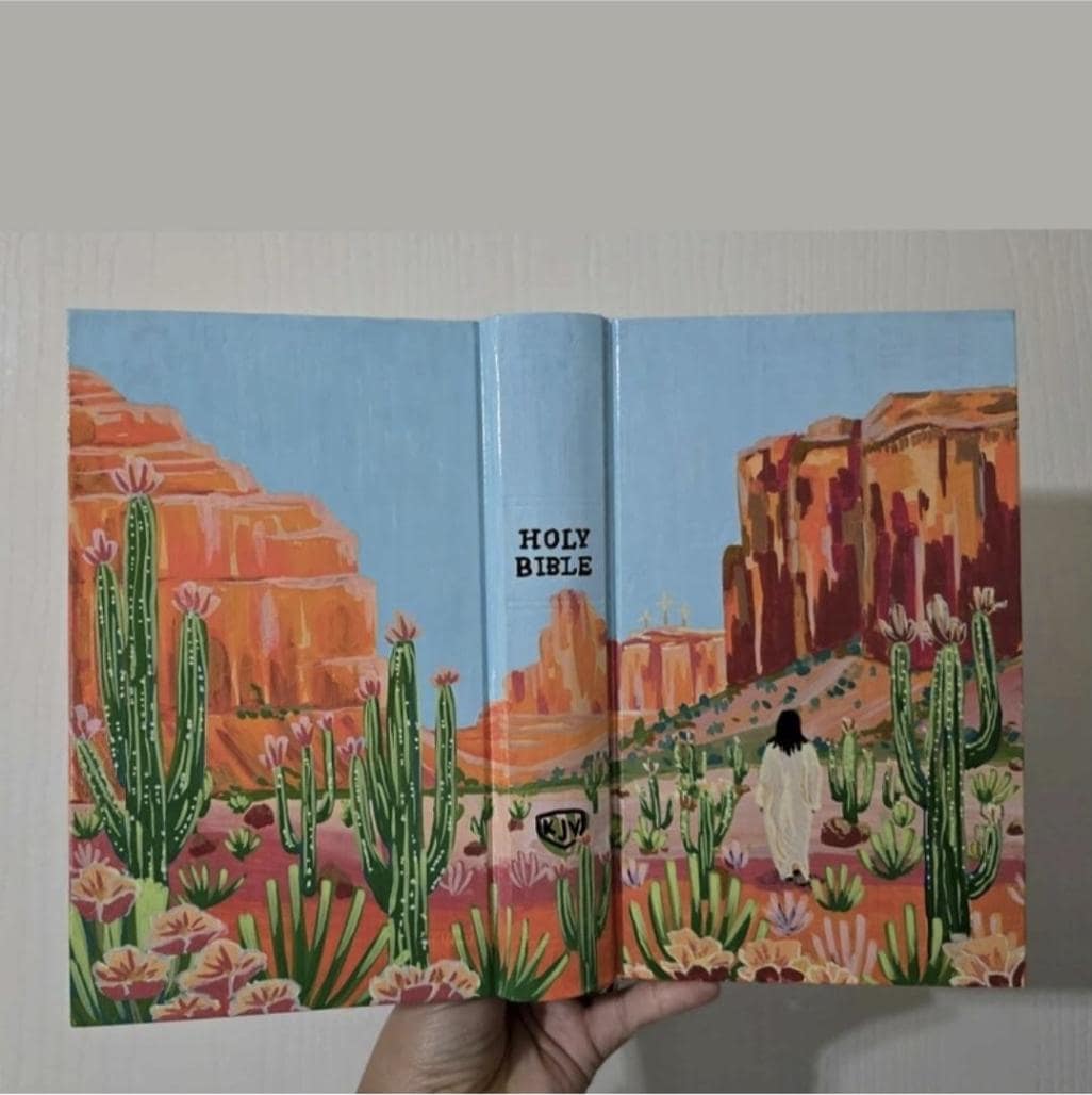 Custom Hand Painted Bible - Bible Art - KJV - ESV - CSB - Custom Bible ...