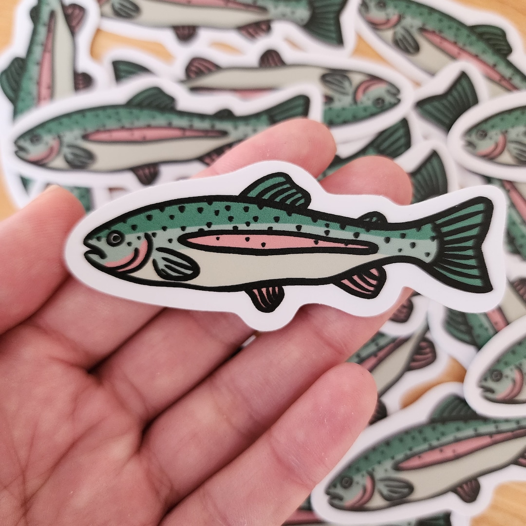 Rainbow Trout Sticker - Etsy
