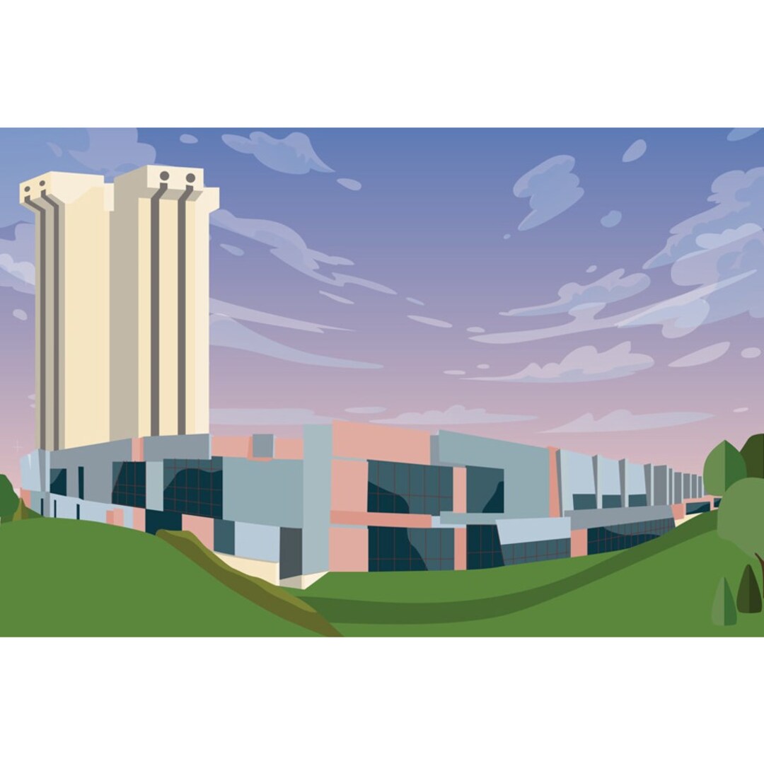 Daap and Crosley Tower University of Cincinnati Print - Etsy