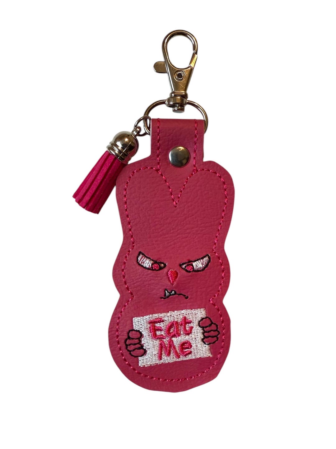 Disgruntled Peeps Key Fob, Mad Bunny Key Fob, Easter Gift, Sarcastic ...