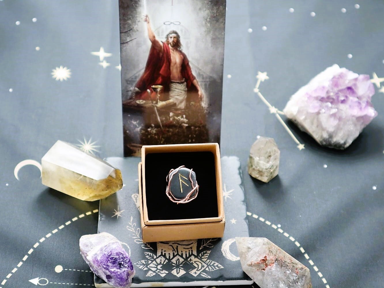 Rune Ring. Elder Futhark Ring. Norse Mythology Ring. Copper Wire Ring ...