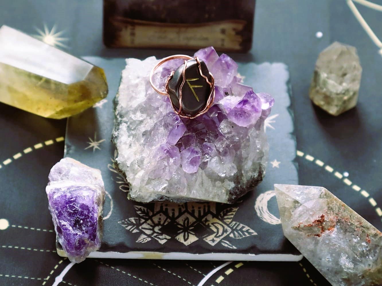 Rune Ring. Elder Futhark Ring. Norse Mythology Ring. Copper Wire Ring ...