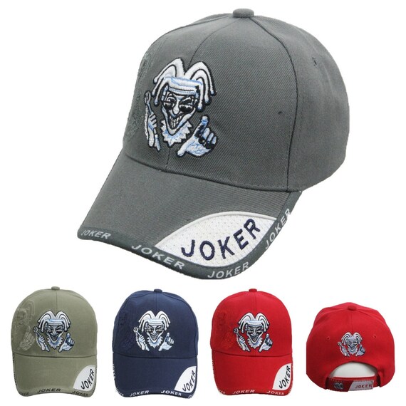 Joker Baseball Cap Fashion Casual Hats Adjustable Solid Caps | Etsy