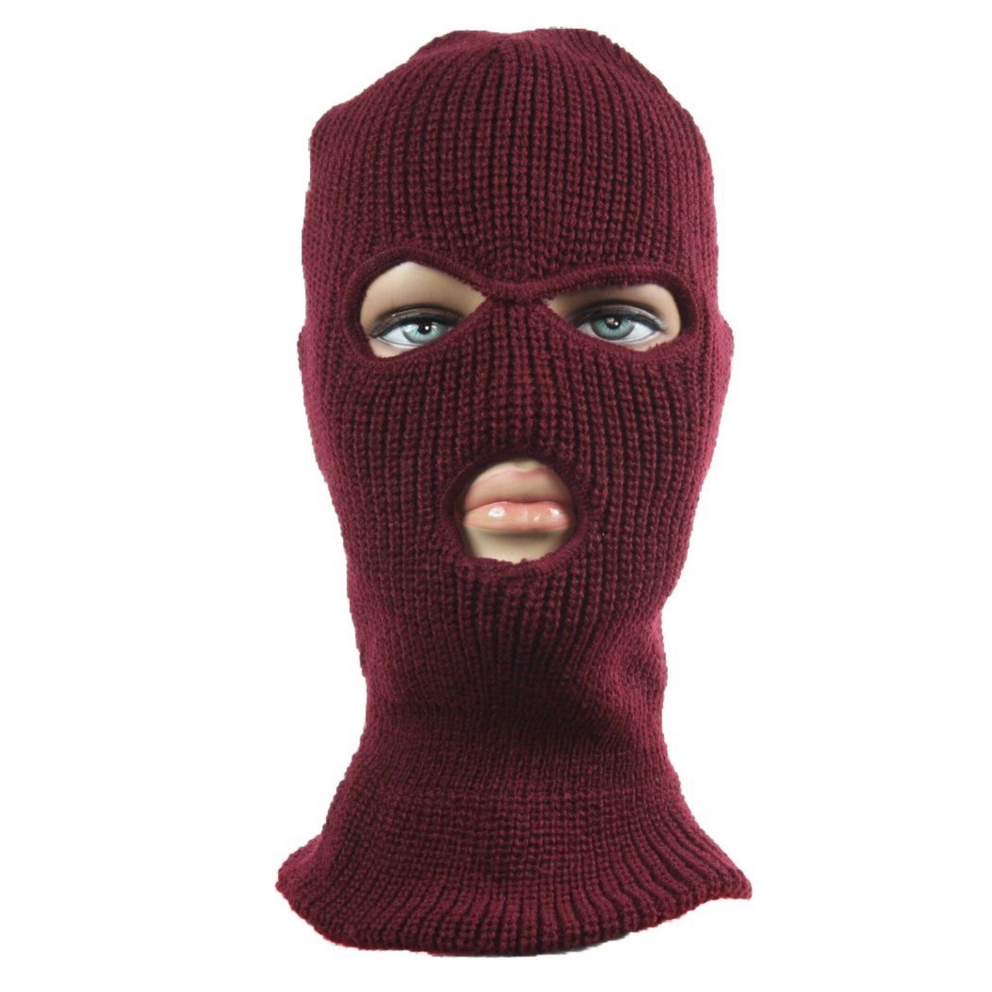 Ski Mask Full Face Beanie Hat 3 Hole Balaclavas Winter Hat Ski | Etsy