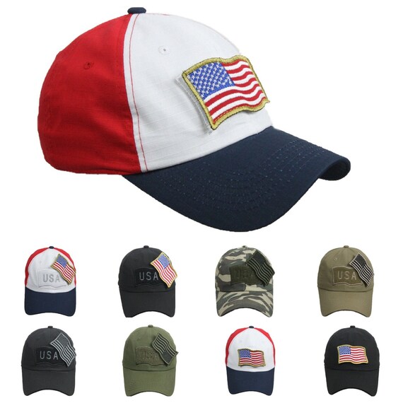 US Flag Baseball Cap Military Army Hunting Cotton Hat Patch | Etsy