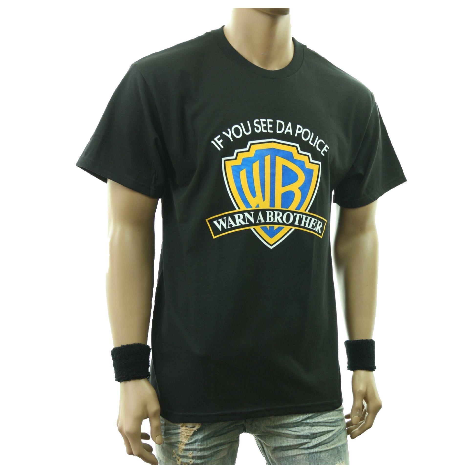 If You See Da Police Warn a Brother Mens Humor Graphic T-shirt - Etsy ...