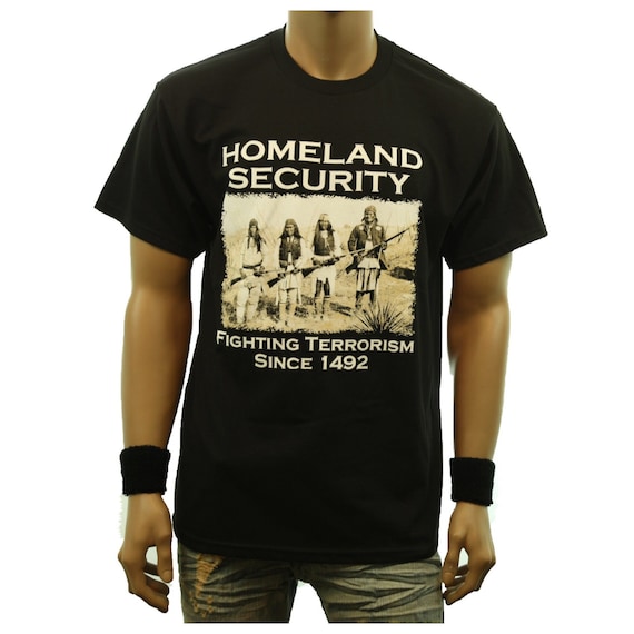 Native American Homeland Security Graphic T-shirt Printed - Etsy