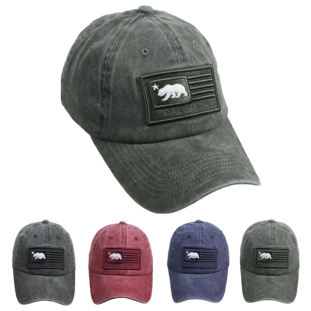 California Baseball Cap Sun Hat Cotton Visor CALI BEAR - Etsy