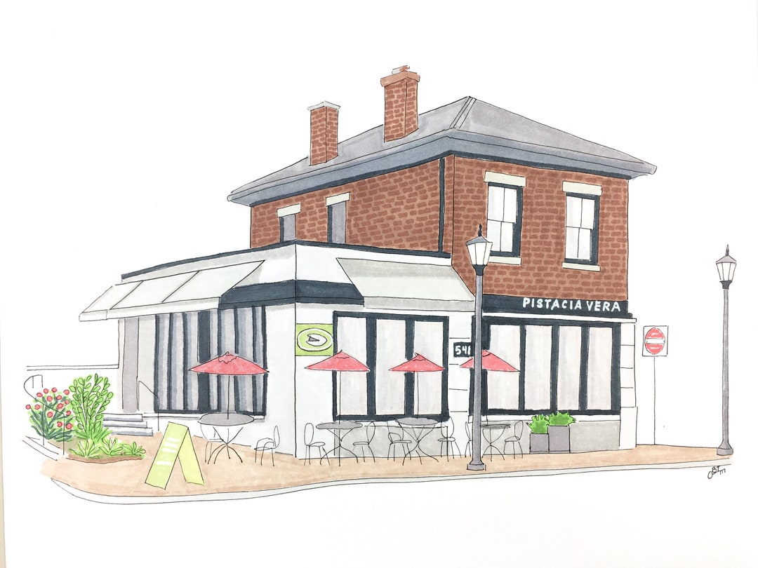 Custom First Date Portrait, Where He Proposed, Anniversary Gift, Paper ...