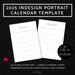 2025 Editable Indesign Calendar Template, Indesign Template, A4, A3 ...