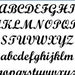 Alphabet Patterns - Cursive Font, 5 Sizes Value Pak - Download ...