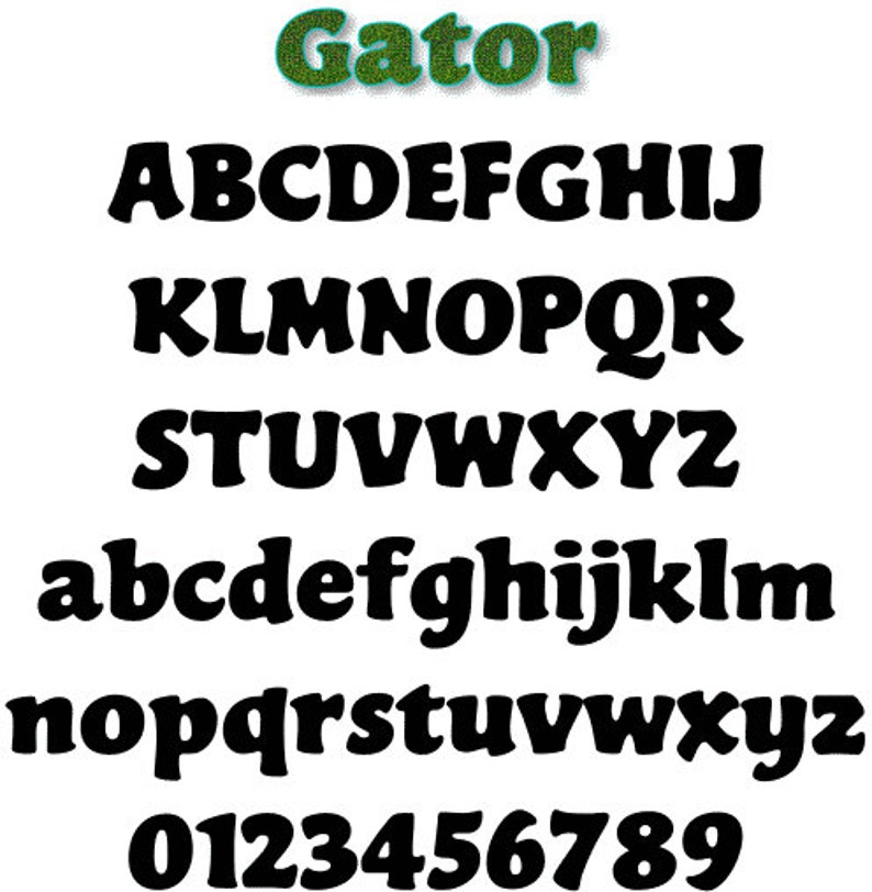 Alphabet Pattern - Gator, 6 Inch - Printable Block Letter PDF Template ...