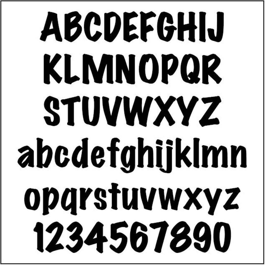 Printable Letter Template PDF - Marker, 3 Inch - Upper & Lowercase ...
